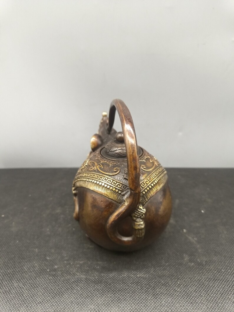 Handcarved Copper Mouse Teapot/wine Pot,zodiac Statue,rare in Shape ...