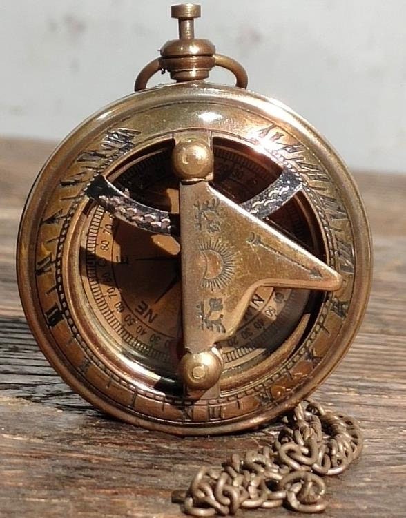 Handcarved Copper Compass , Unique Designexquisite Workmanship, Chinese ...