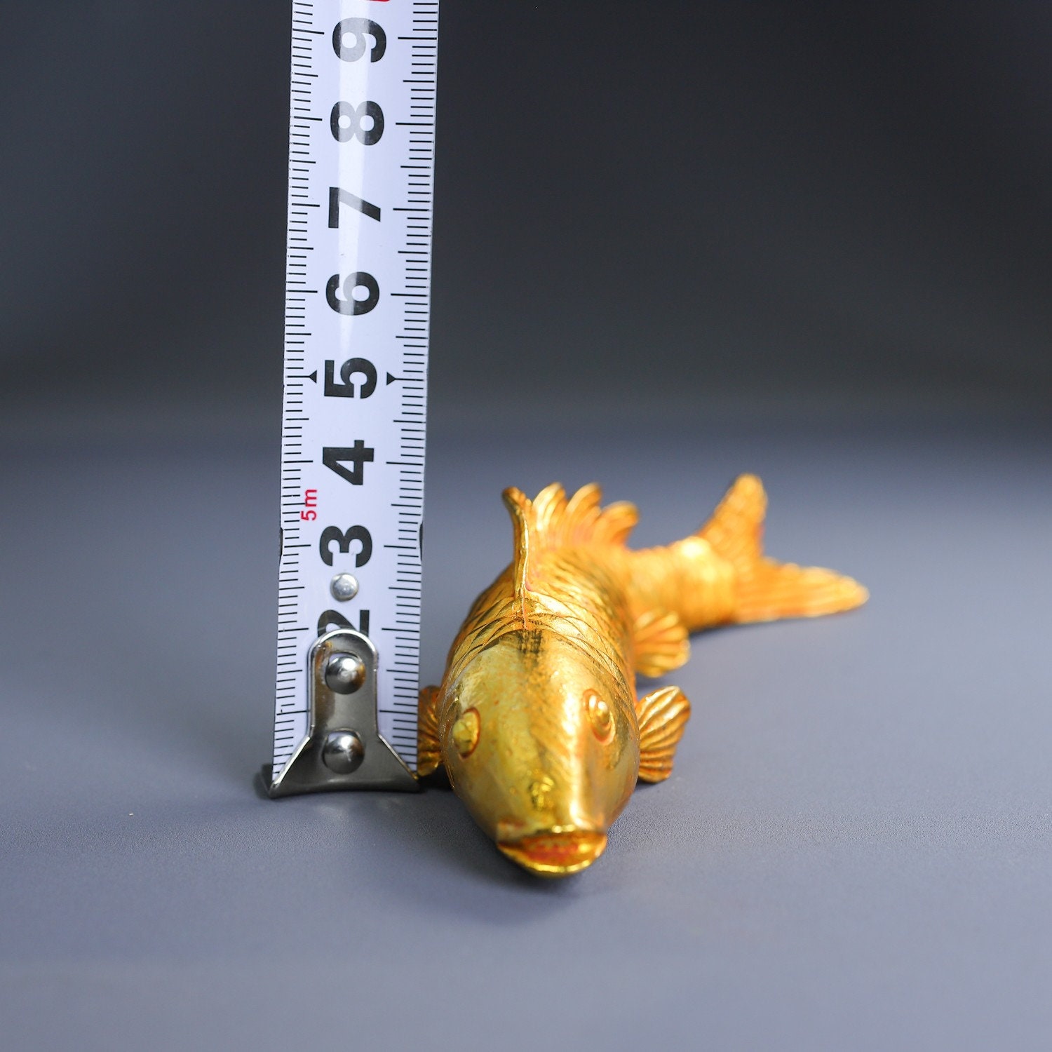 Handcarved Copper Gilded Goldfish Statue Ornaments, Desktop Decoration ...