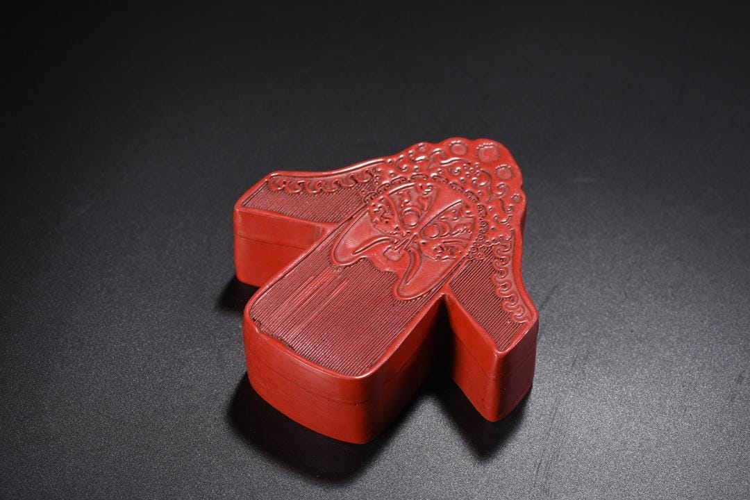 Hand Carved Lacquerware Animal Pattern Fragrance Box/irregular Box ...