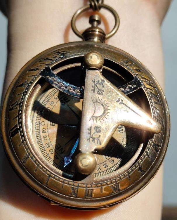 Handcarved Copper Compass , Unique Designexquisite Workmanship, Chinese ...