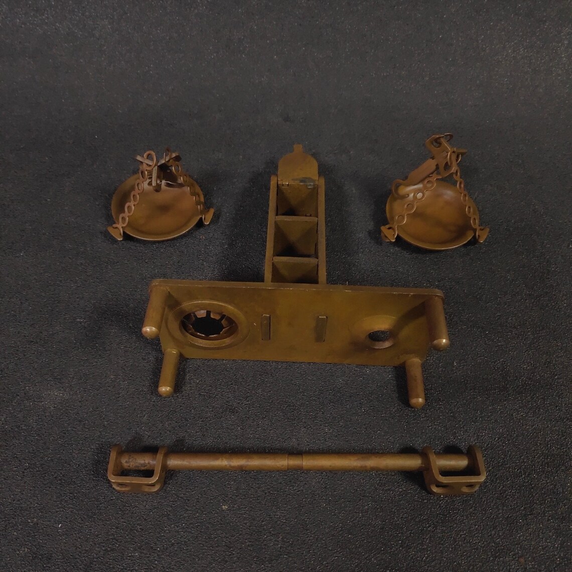 Handcarved Copper Balance Scale, Tabletop Ornament, Exquisite and Rare ...