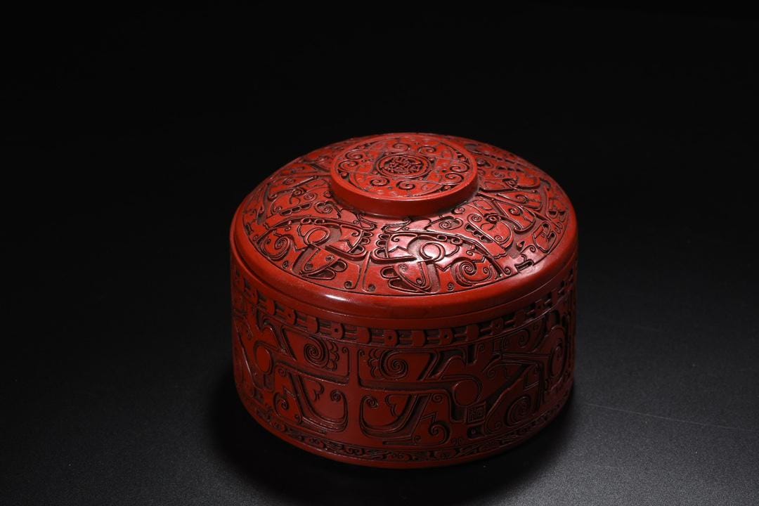 Chinese Handmade Carved Lacquerware With Exquisite Patterns, Stationery ...