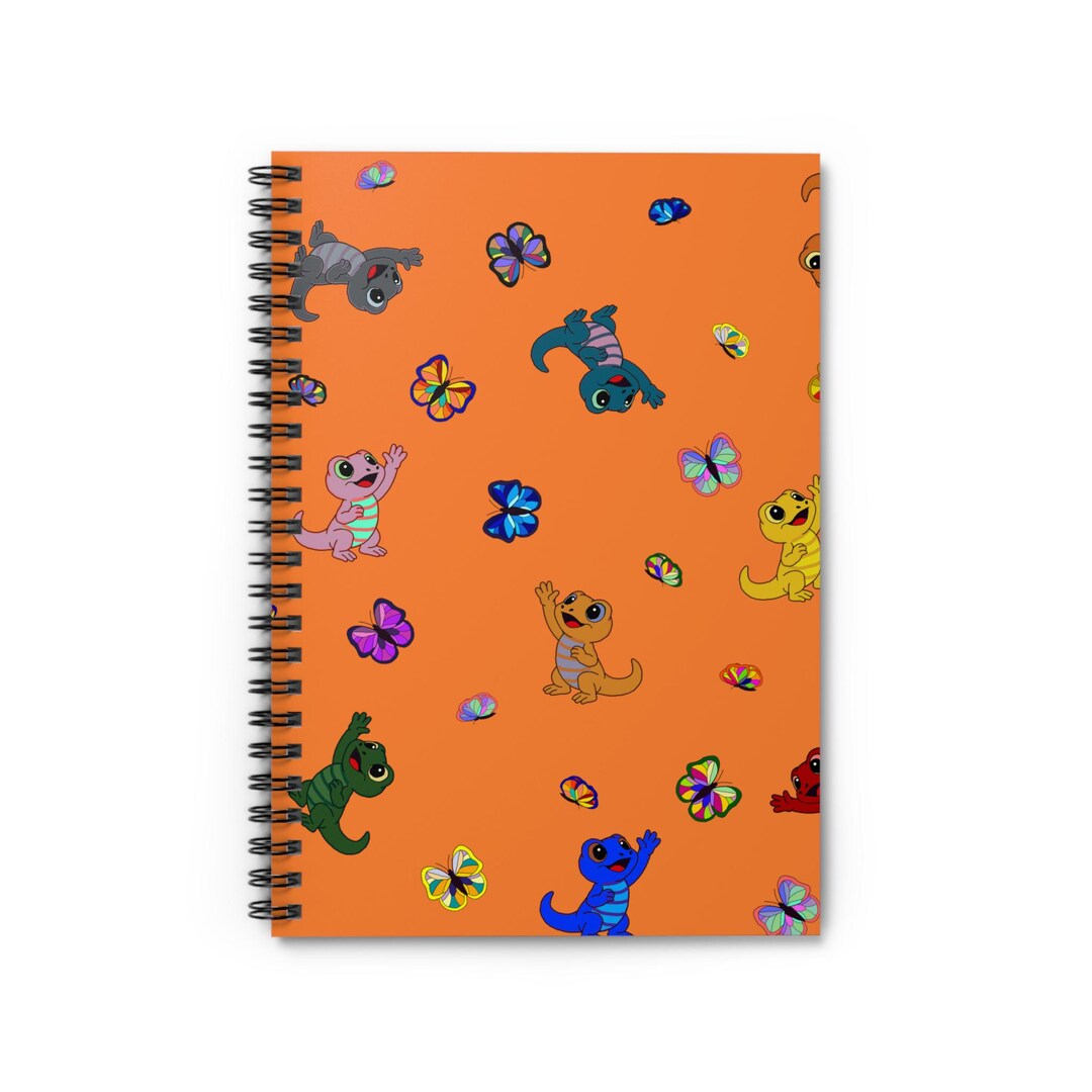 Colorful Playful Lizards & Butterflies Kids Nursery Print Journal Diary ...