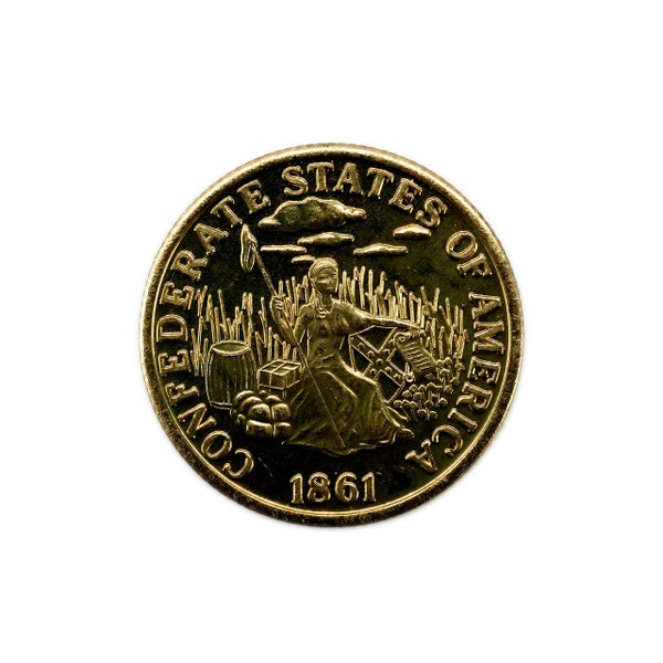 Confederate Gold Coin - Etsy