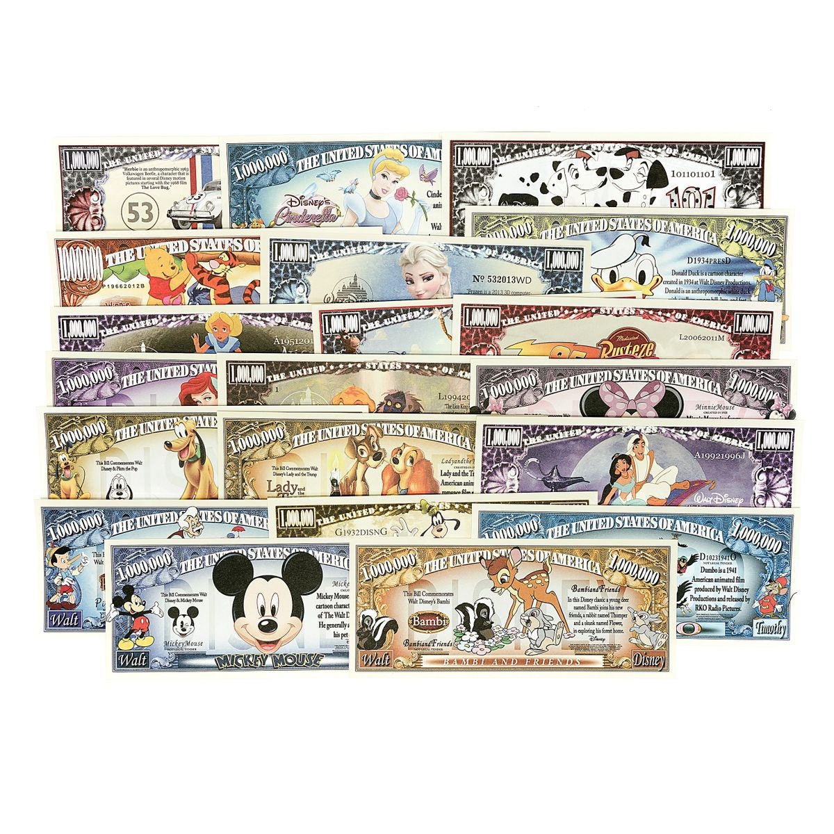 Lot of 20 Different Disney Fantasy Paper Money - Etsy