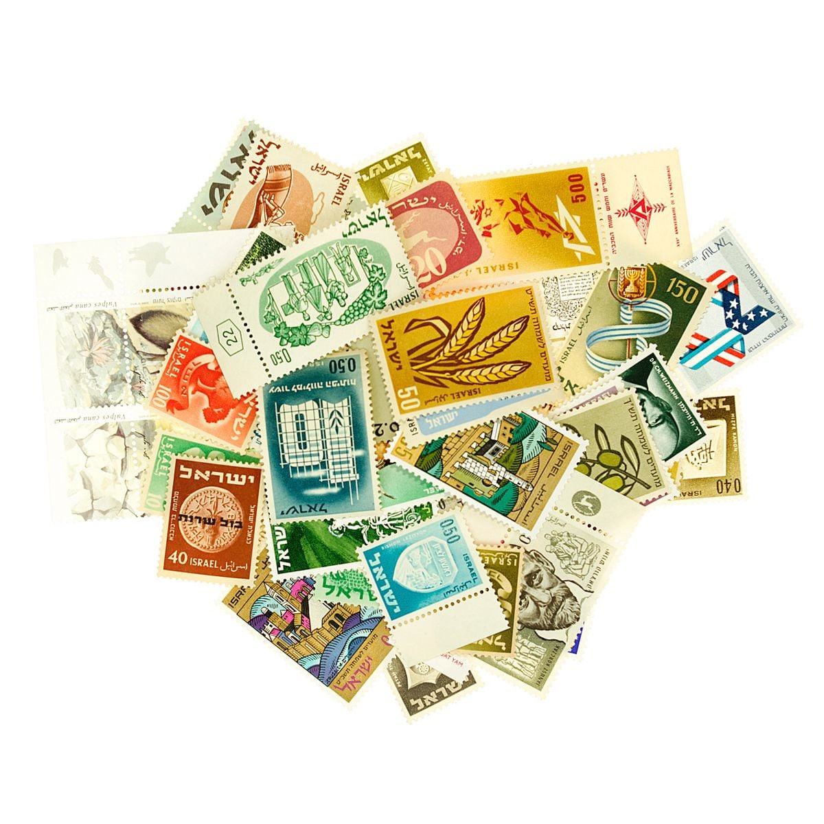 50 Most Different Israel Stamps - Etsy