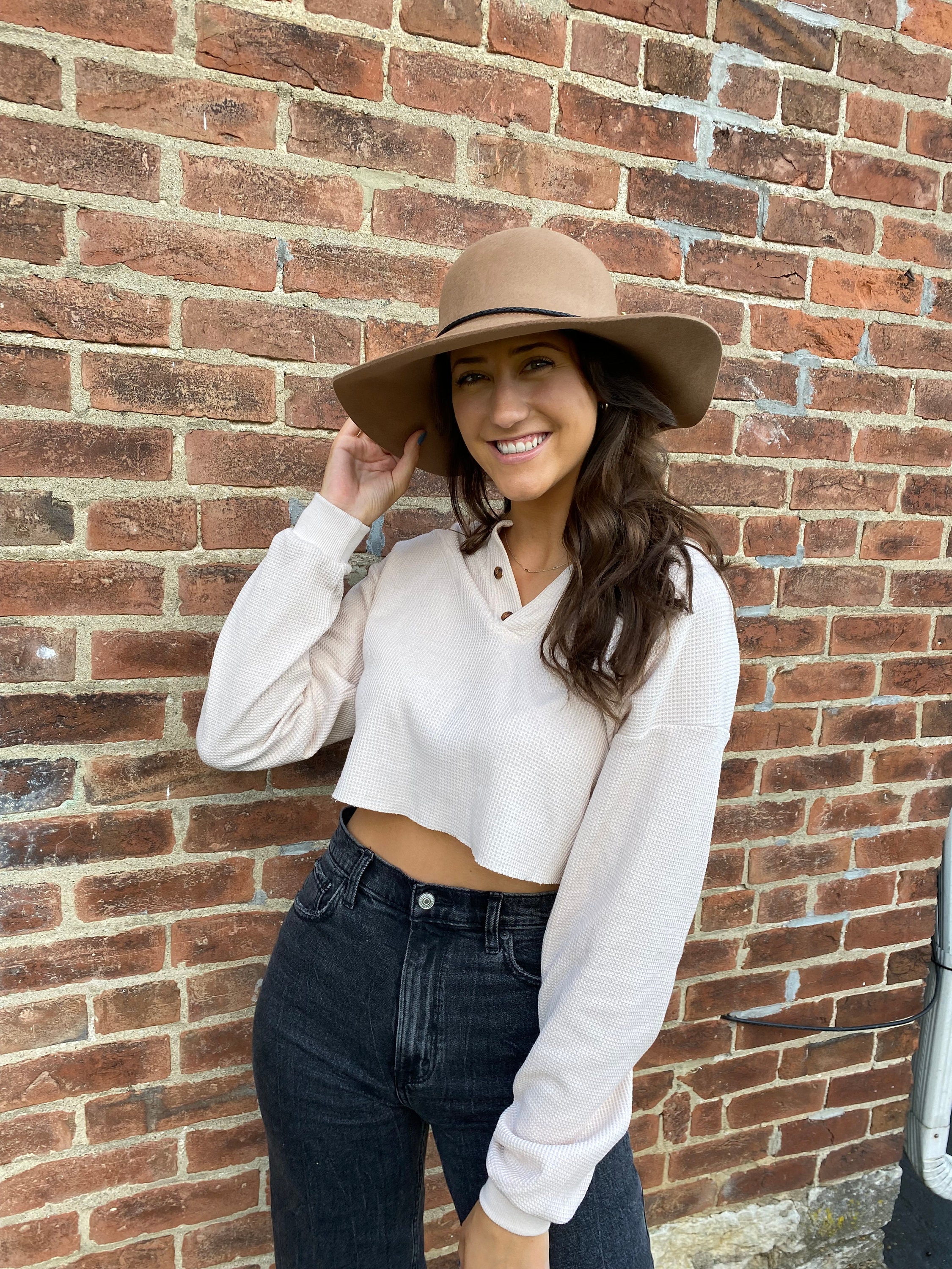 Floppy Tan Fedora, Women's Fall Fedora, Spring 2025 Hat, Fall Fashion ...