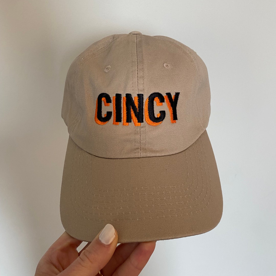 Tan Cincinnati Hat, Trendy Cincy Baseball Cap, Cincinnati Hat, Khaki ...