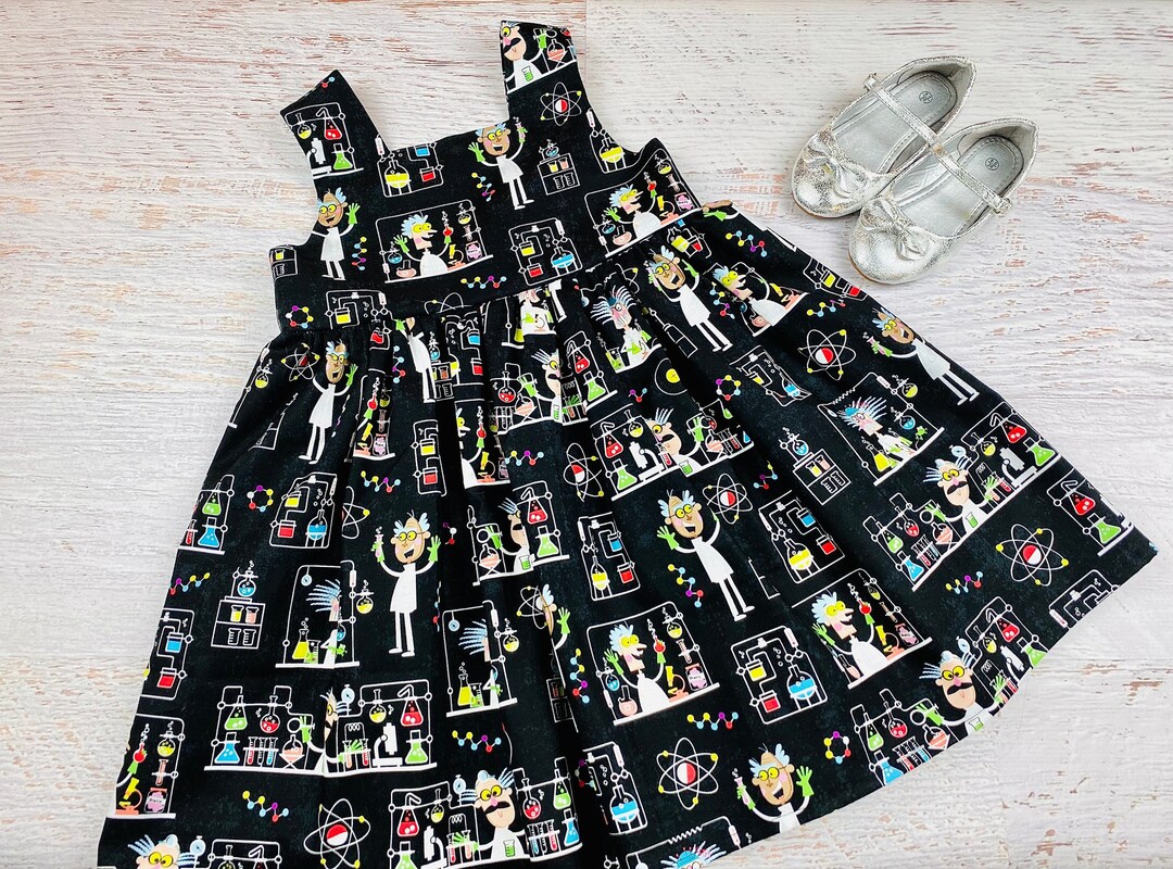 Back to School Dress Girls Kindergarten Science Dress Toddler Chemistry ...