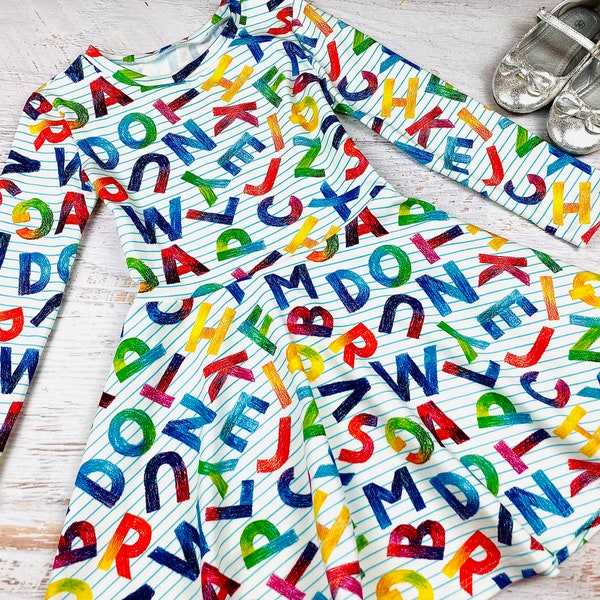 Toddler Alphabet Outfit - Etsy