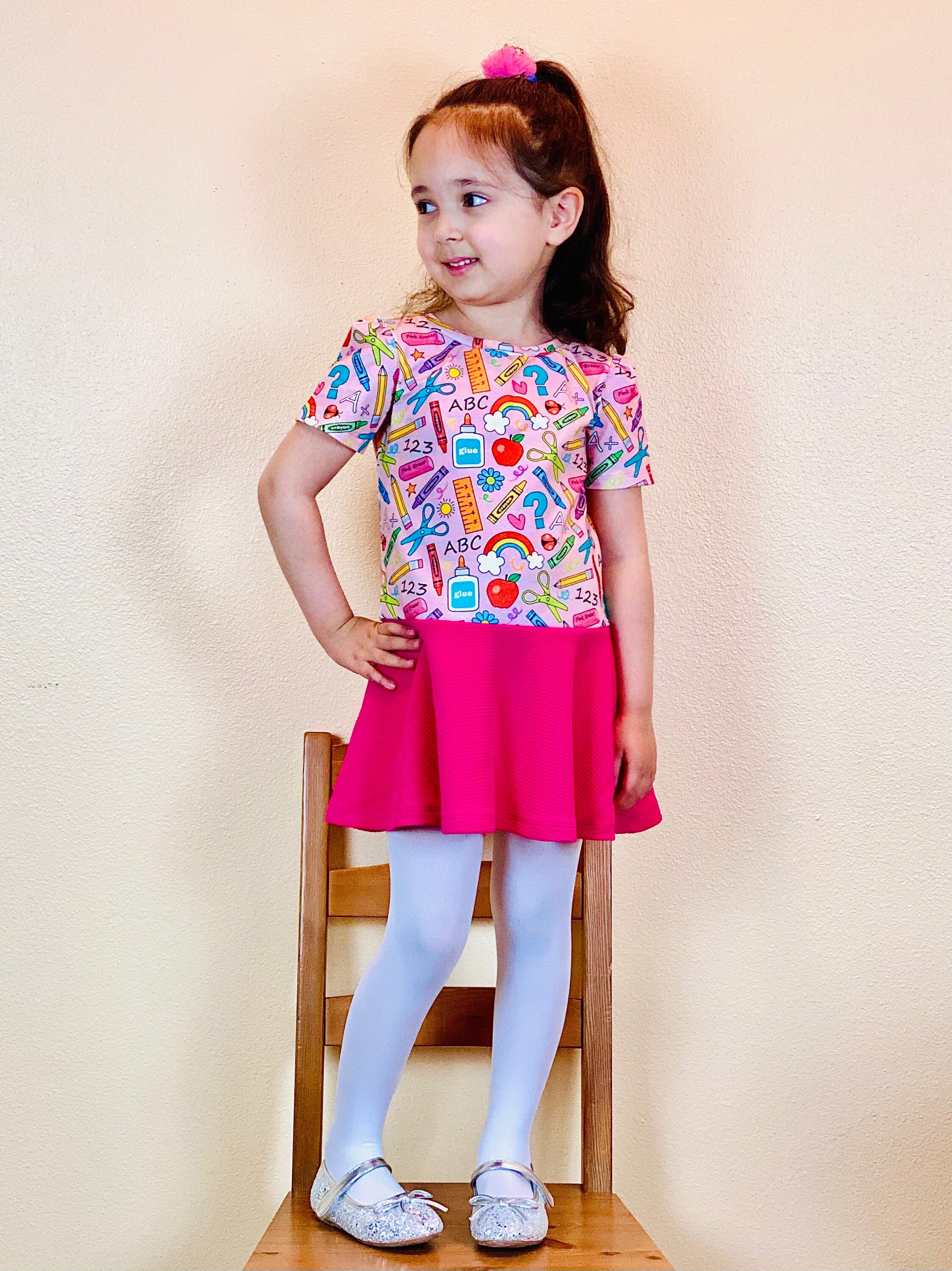 ABC Dress Kindergarten Outfit Back to School Dress - Etsy