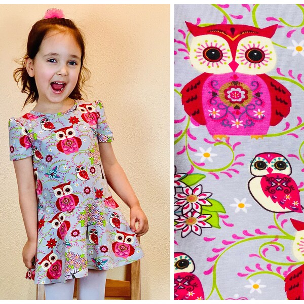Girls Owl Dress - Etsy
