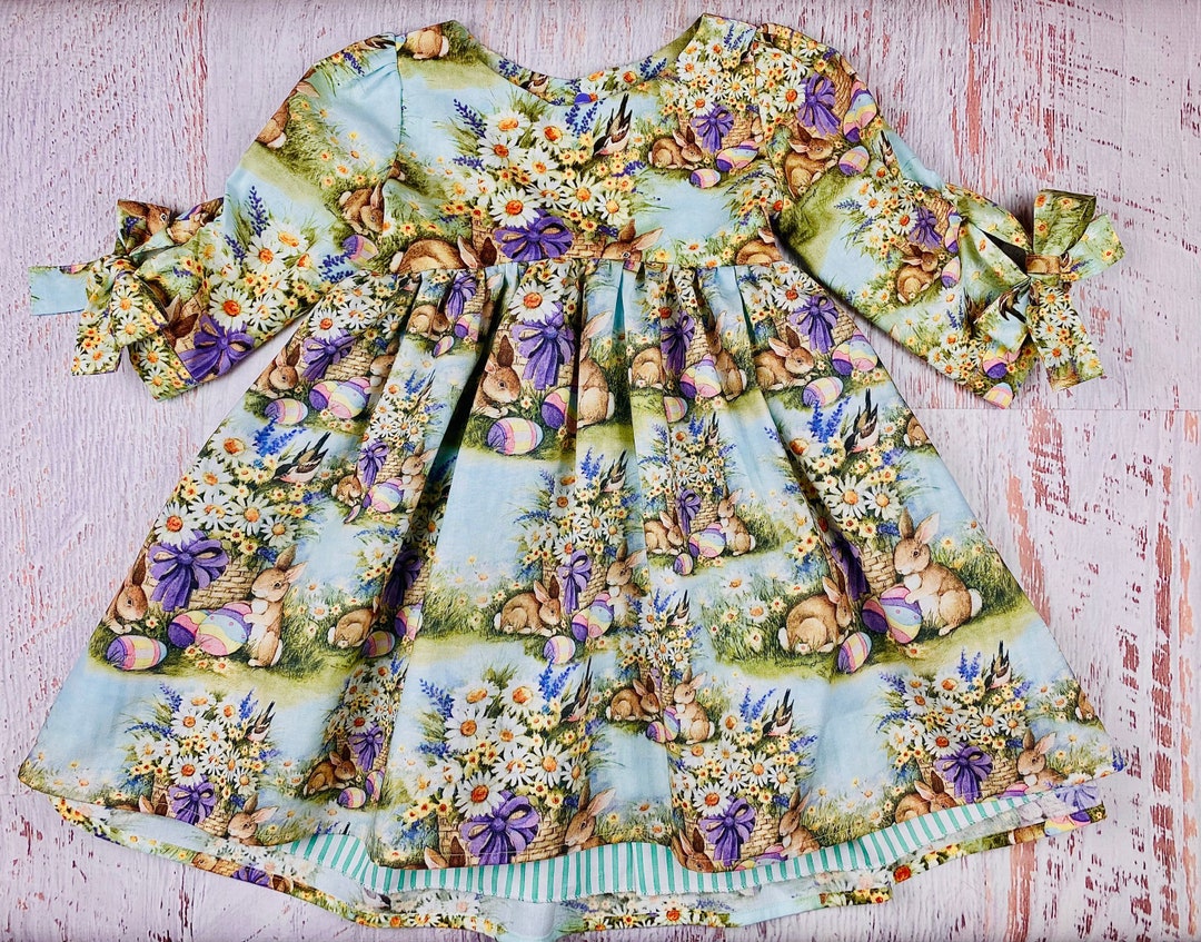 Girls Easter Dress Toddler Bunny Dress Baby Easter Gifts Girls Spring ...