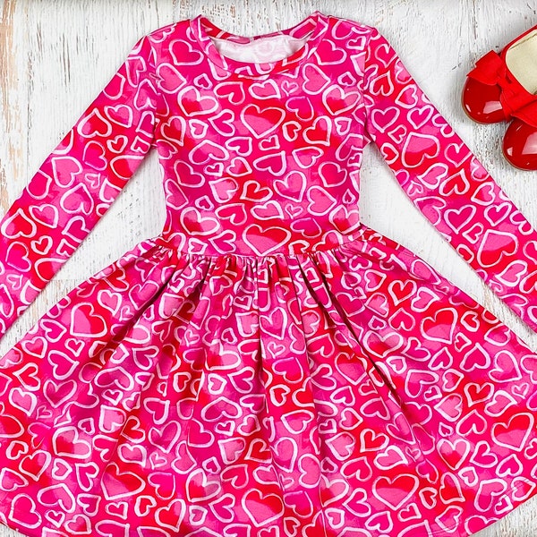 Girl Valentine Dress - Etsy