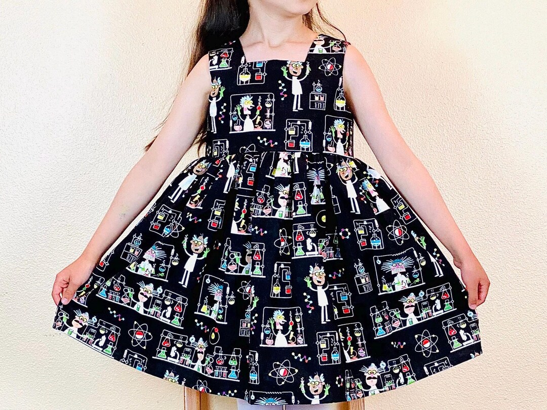 Back to School Dress Girls Kindergarten Science Dress Toddler Chemistry ...