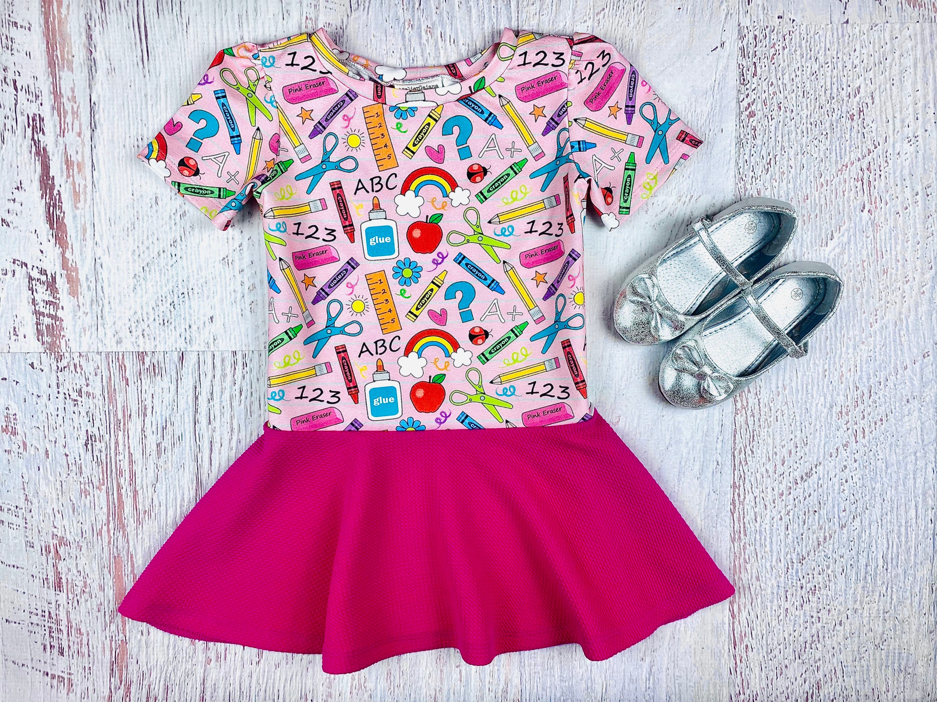 ABC Dress Kindergarten Outfit Back to School Dress | Etsy