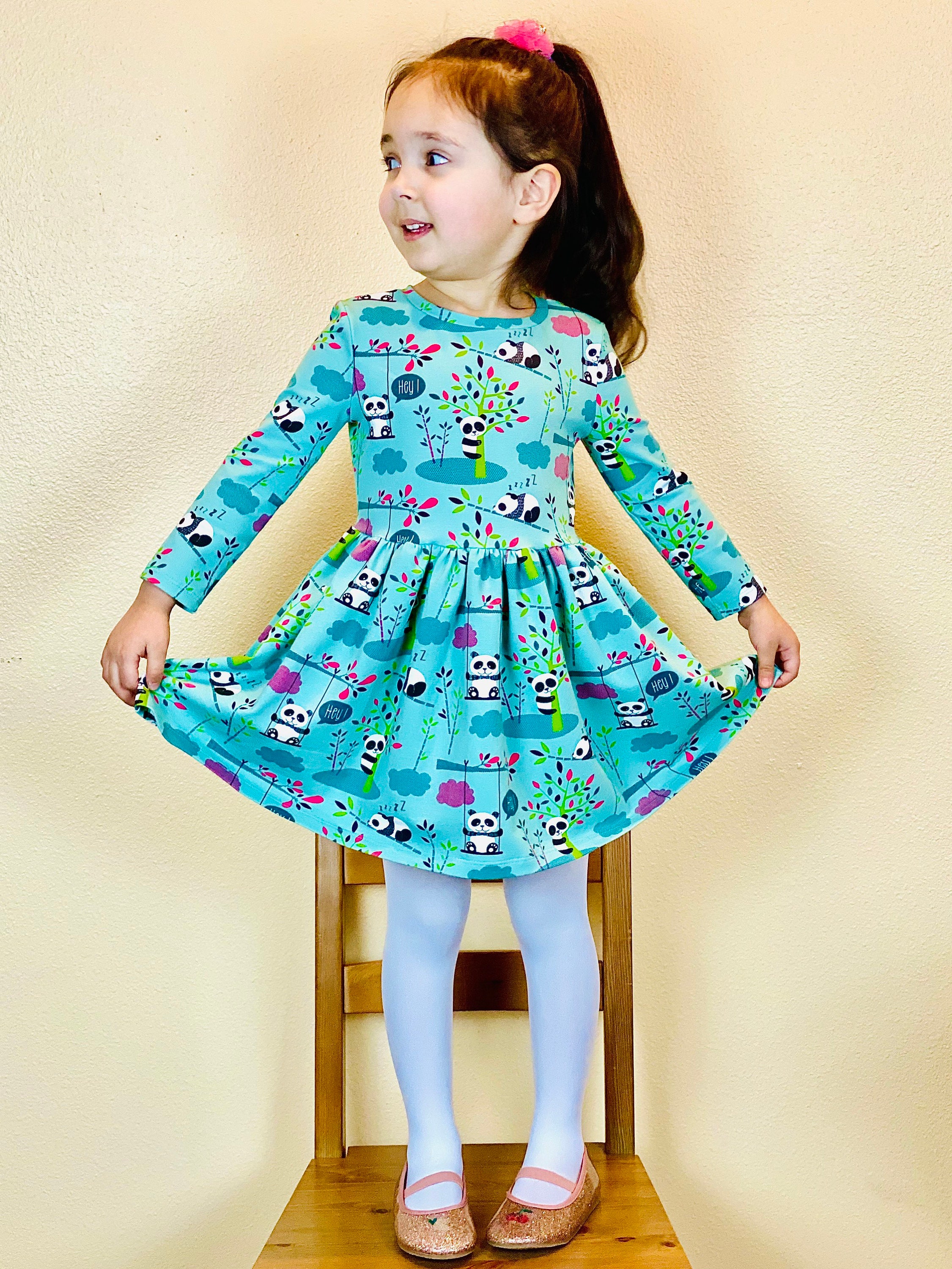 Panda Dress Girls Panda Dress Girls Dresses Toddler Dress | Etsy