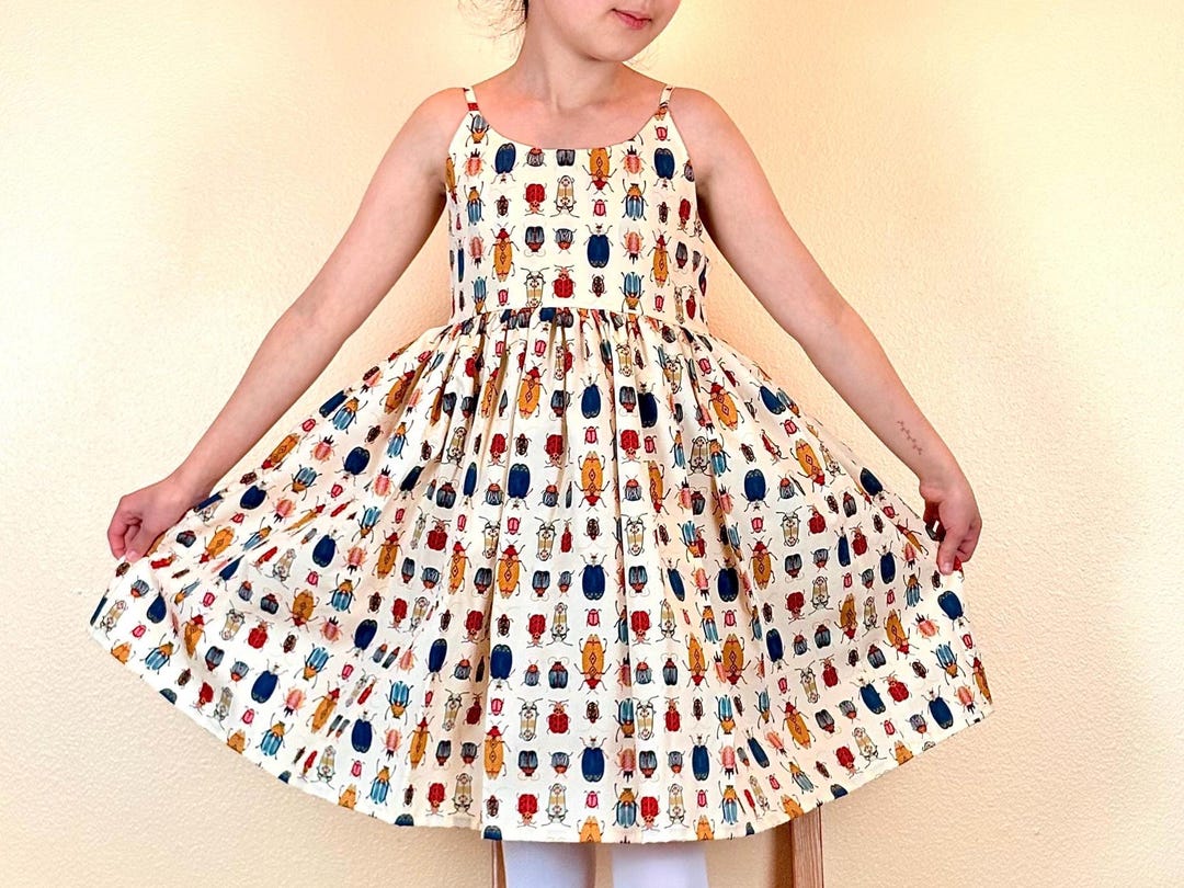 Girls Summer Dress Toddler Bug Dress Insects Birthday Outfit Garden ...