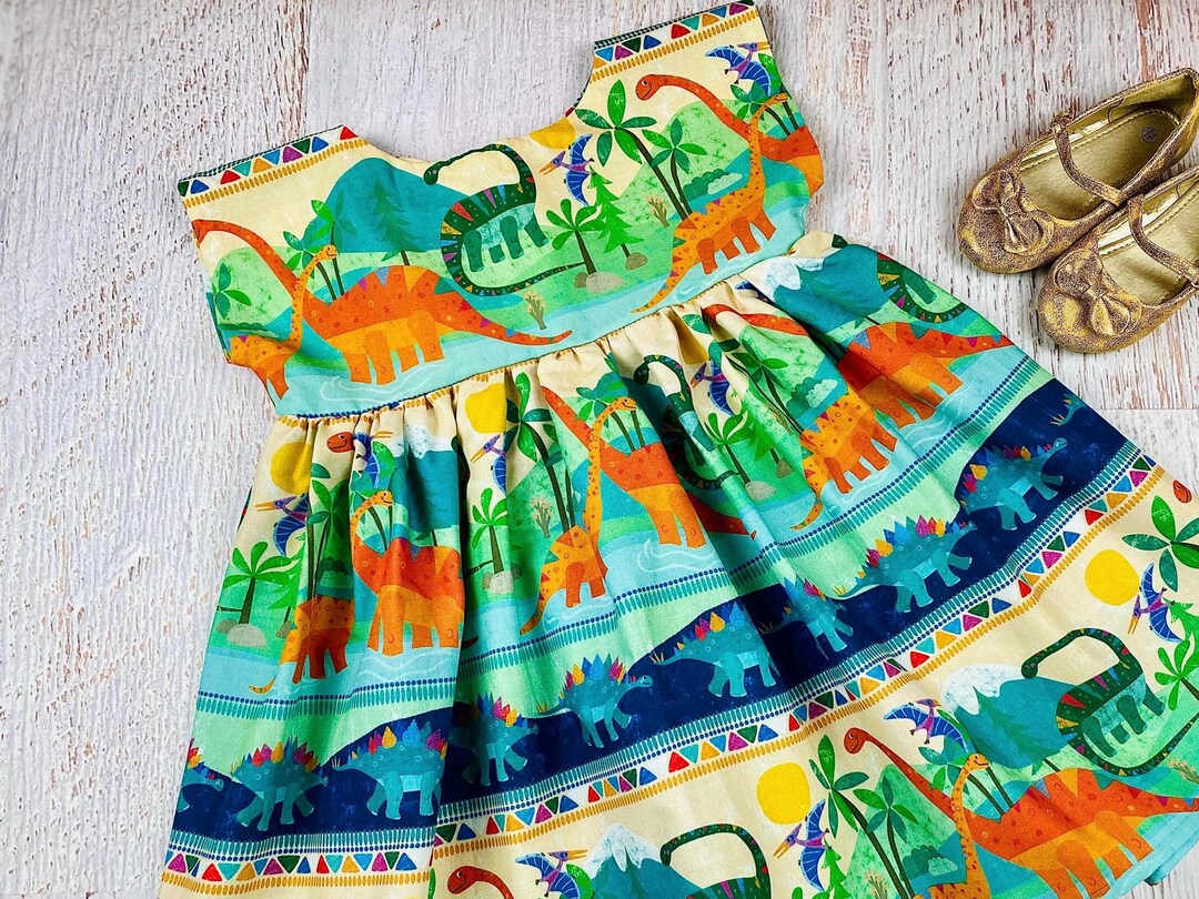 Girls Summer Dress Toddler Dinosaur Dress Zoo Baby Girl Clothes ...