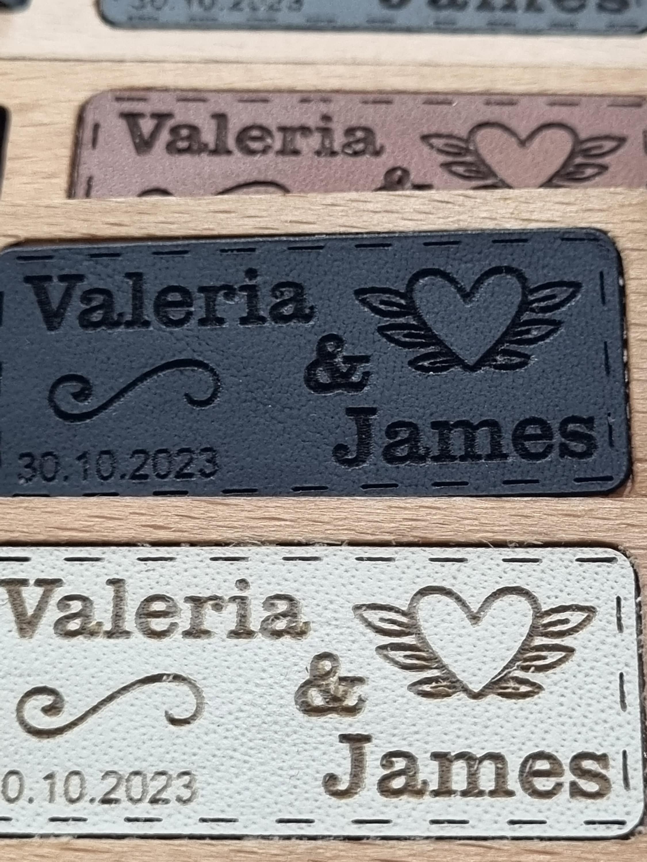 Personalized Leather Wooden Keychain Wedding Gift - Etsy