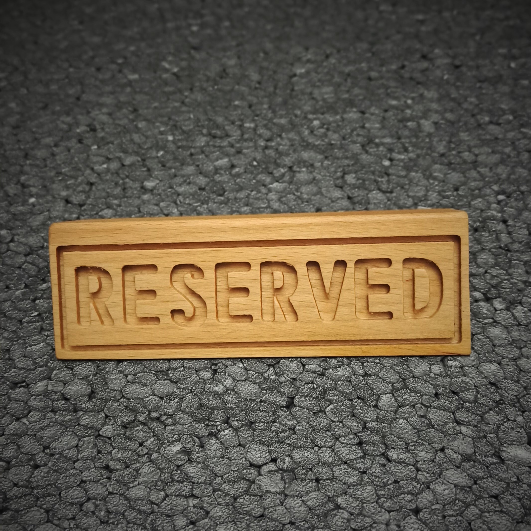 Wooden Reserved Sign - Etsy