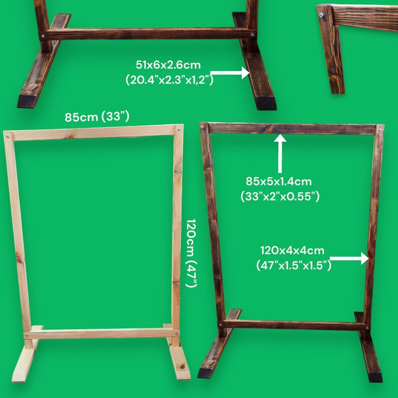 Natural Wood Sign Frame, Rustic Menu Display, Wedding Seating Chart ...