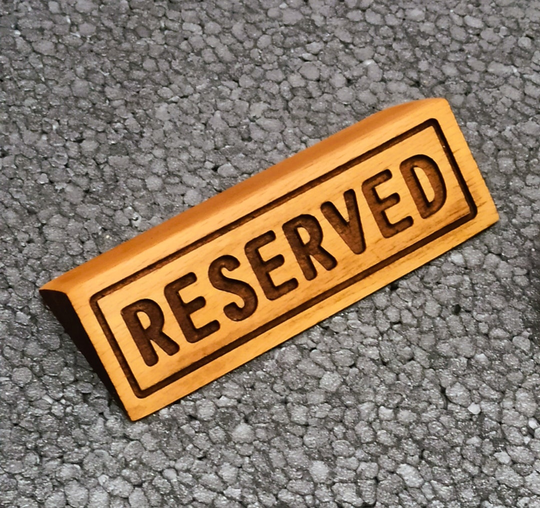 Wooden Reserved Sign - Etsy