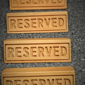 Wooden Reserved Sign - Etsy