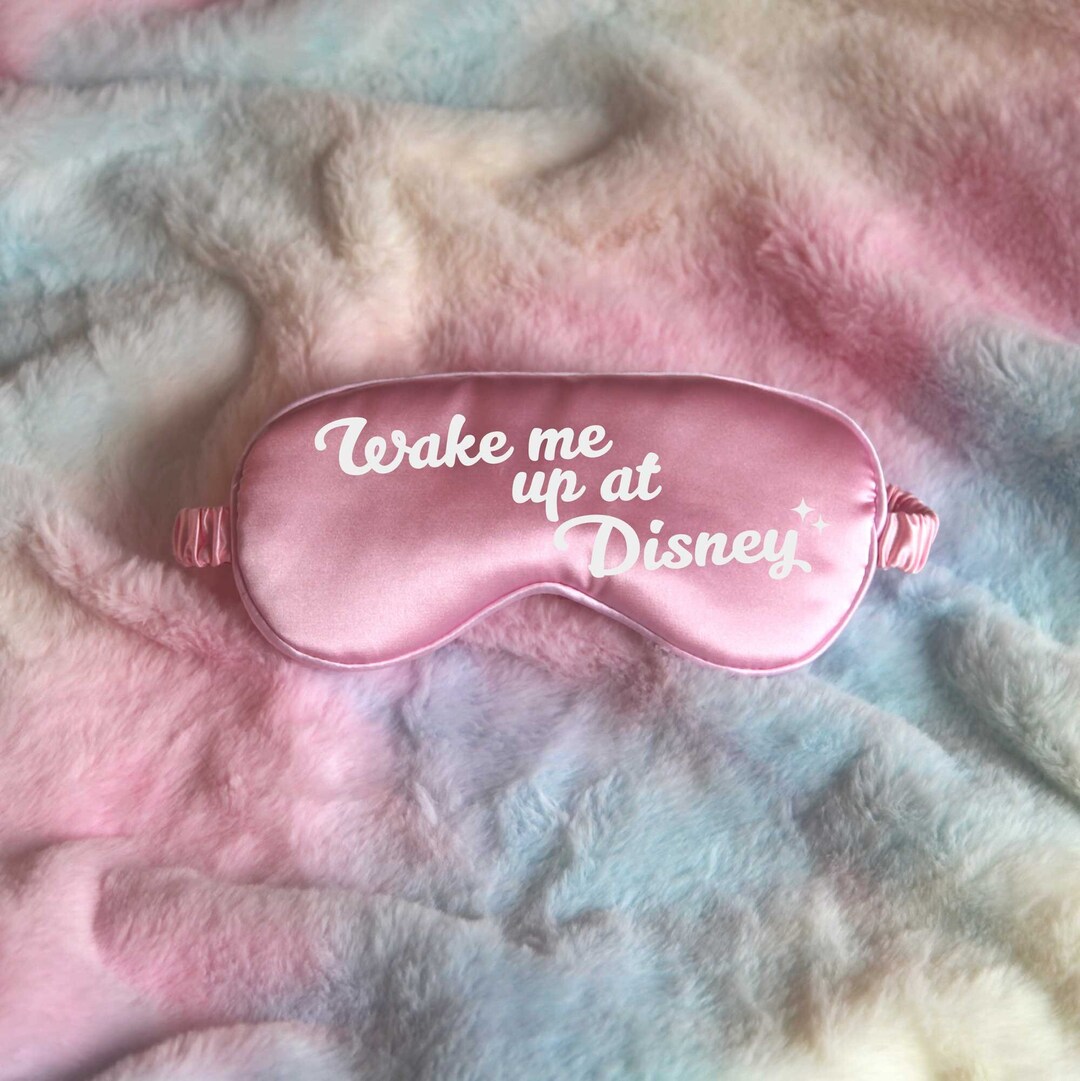 Wake Me up at Disney Eye Mask Pastel, Travel Eye Mask - Etsy