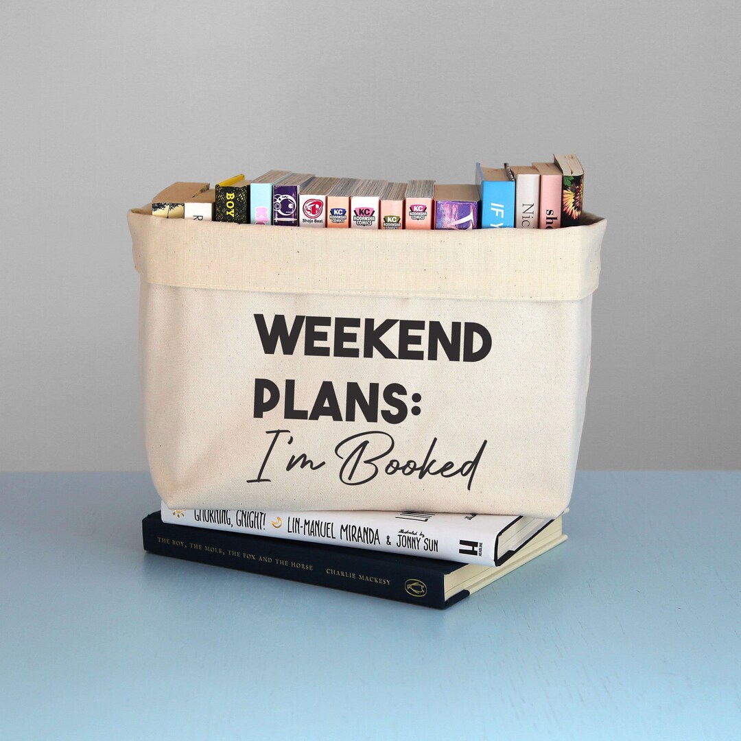 Weekend Plans: I'm Booked Book Organiser, Reading Gift, Book Storage ...