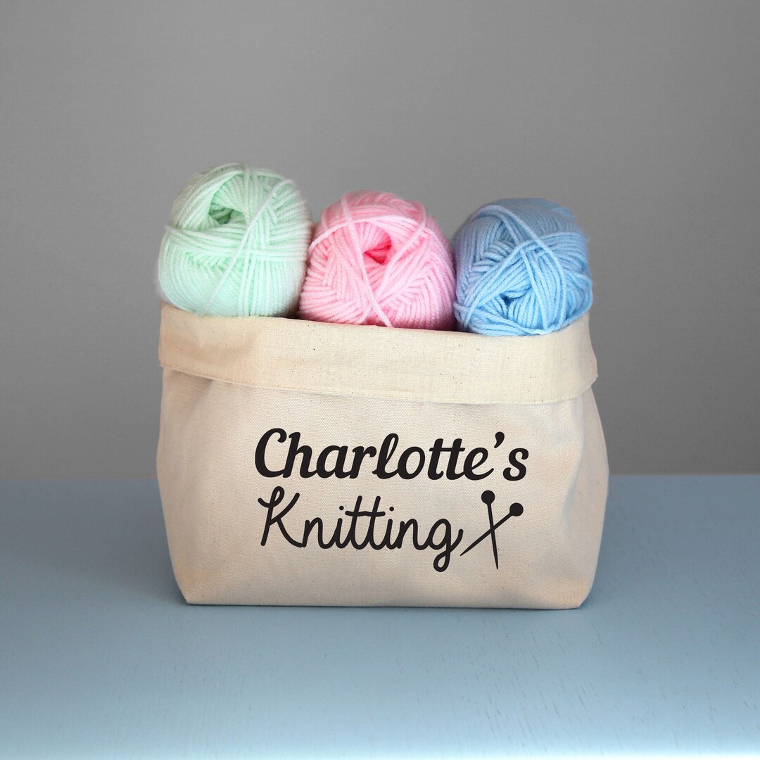 Personalised Knitting Organiser, Personalised Knitting Gift, Knitting ...