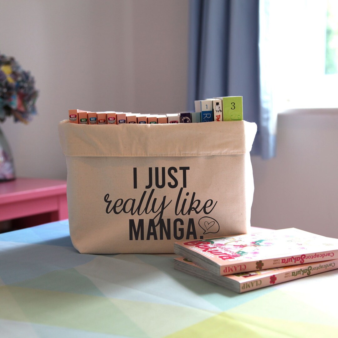 Cute I Just Really Like Manga Storage Organiser, Manga Basket, Manga ...