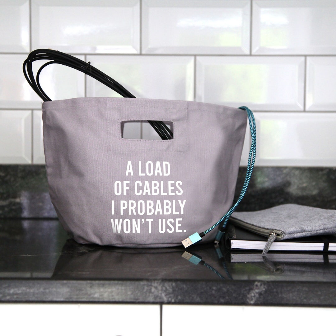 A Load of Cables Basket, Cable Storage, Gift for Him, Gift for Dad ...