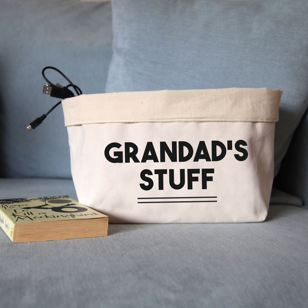 Personalised Dad Storage Bag, Father's Day Gift, Personalised Dad Gift ...