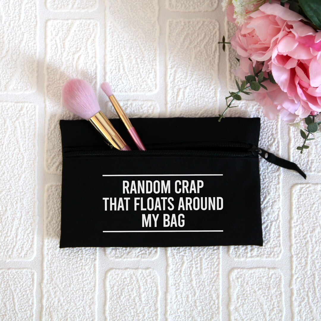Random Crap That Floats Around My Bag Small Pouch Bag bold, Cosmetic ...