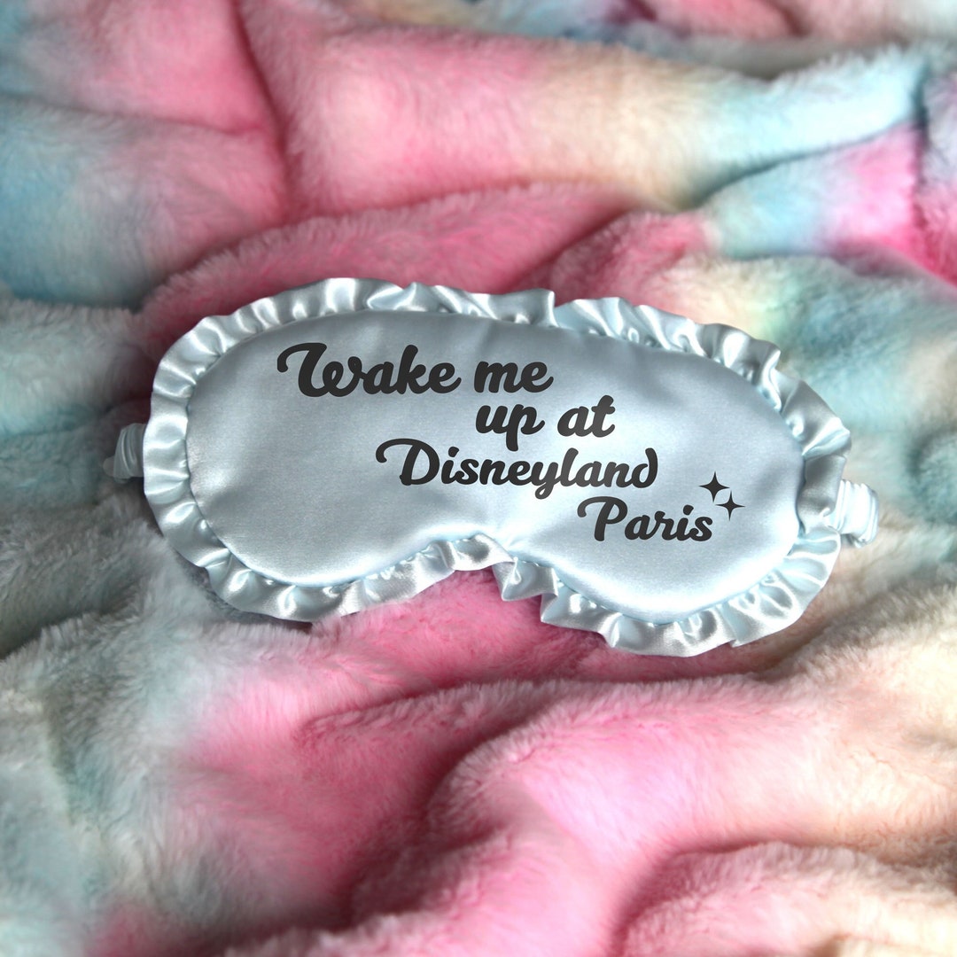 Wake Me up at Disneyland Paris Frill Eye Mask Pastel, Travel Eye Mask ...