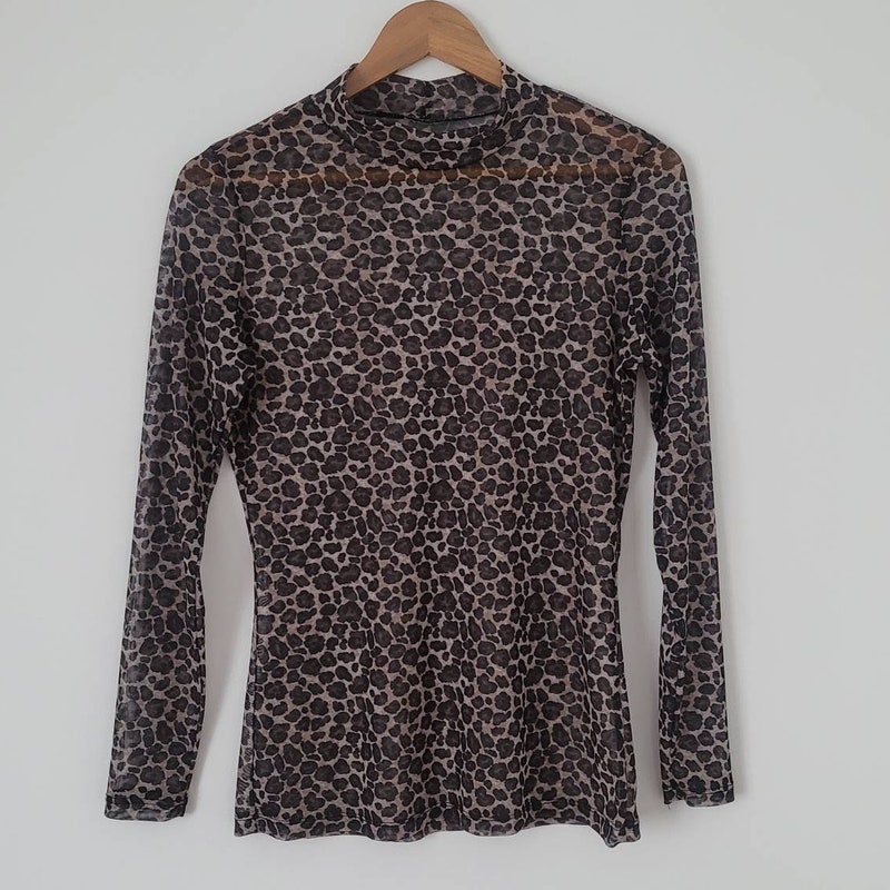 Y2k Leopard Print Tops - Etsy