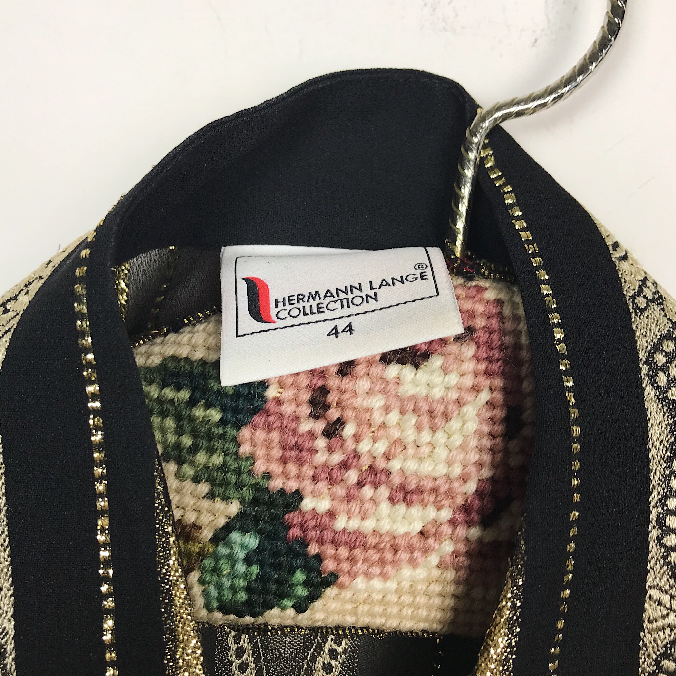 Vintage 90s Evening Shimmer Chiffon Long Jacket Golden Lurex Light ...