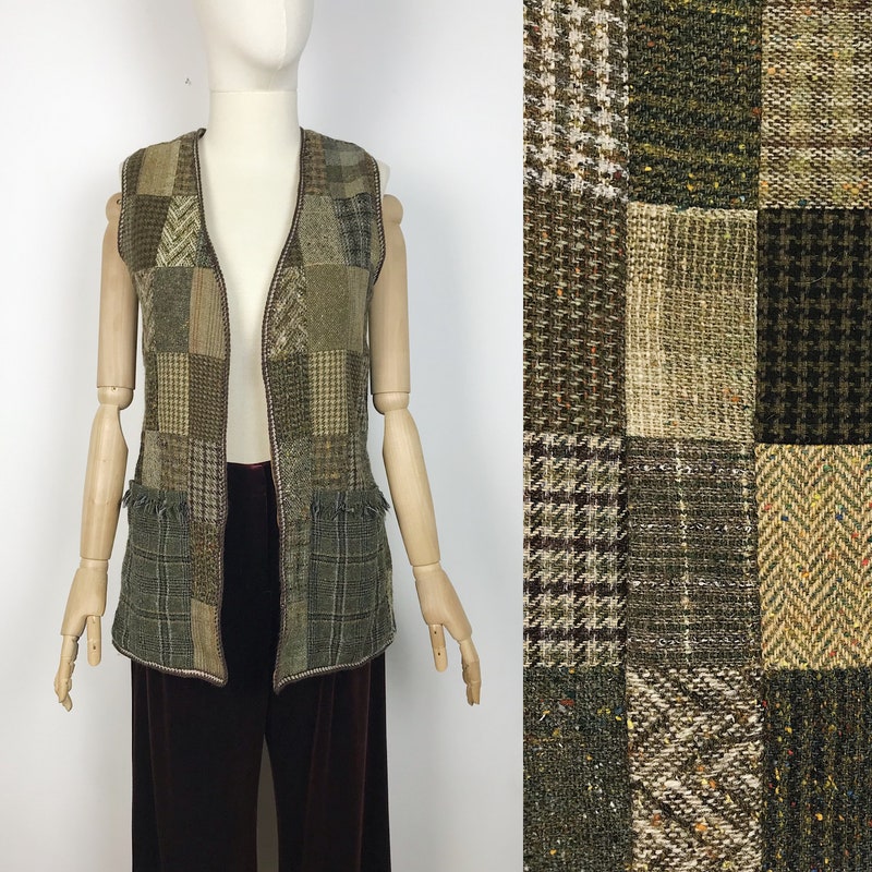 Tweed Patchwork - Etsy UK