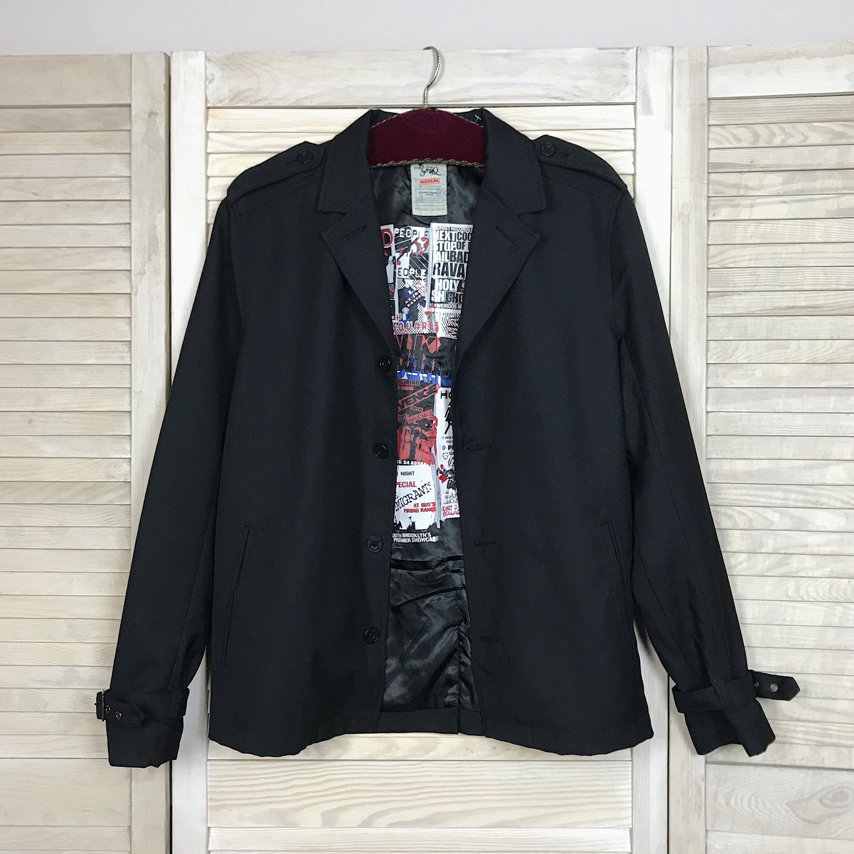 Vintage TRIPLE FIVE SOUL Men’s Street Jacket Funky Punk Rocker Jacket ...