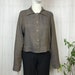 Vintage Linen Short Light Jacket Daniel Boudon Formes Paris Boho Bomber ...