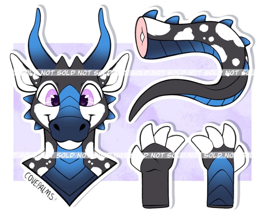 Dragon Partial Fursuit Adopt Reference - Etsy