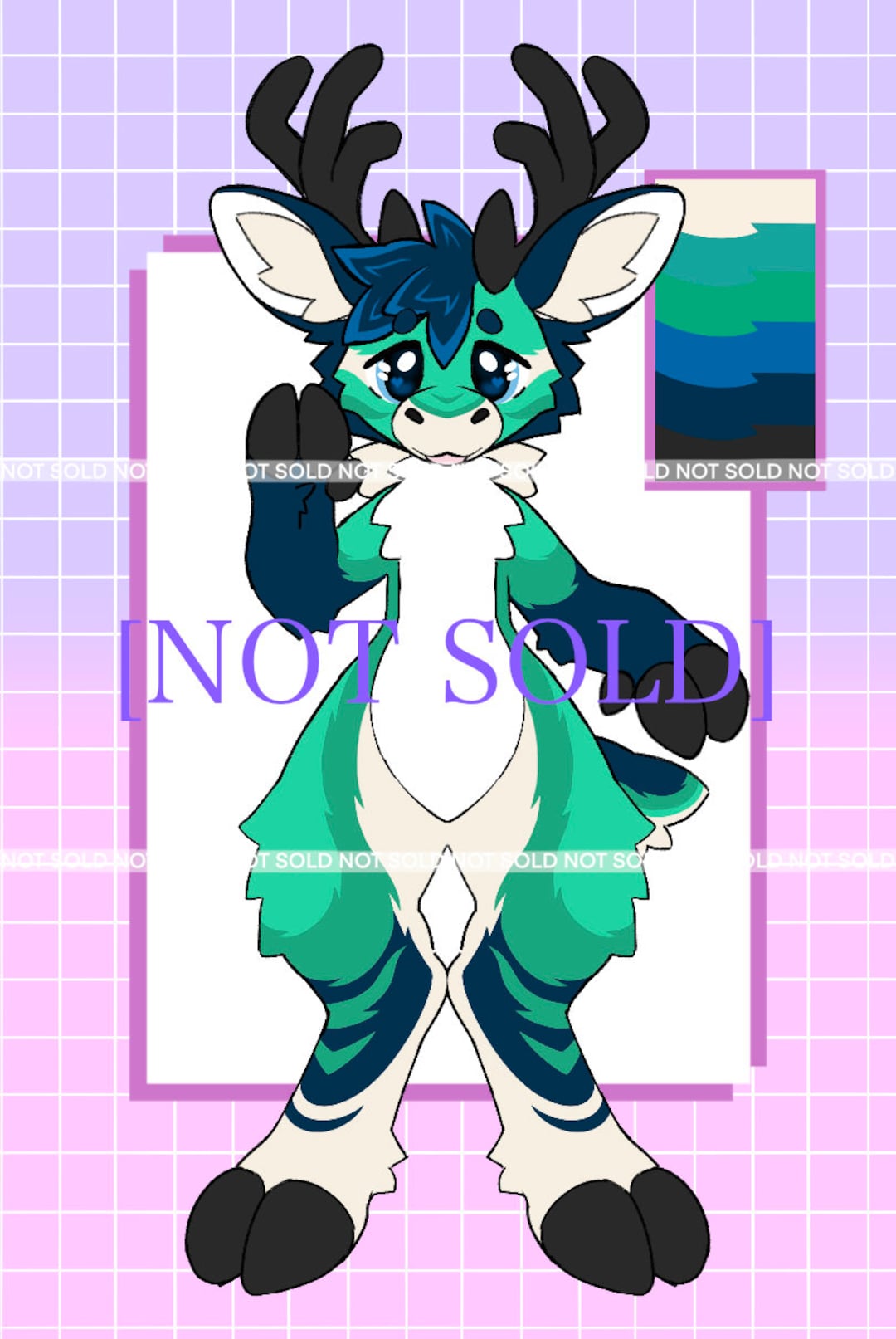 Deer Adoptable Chibi OC Reference - Etsy