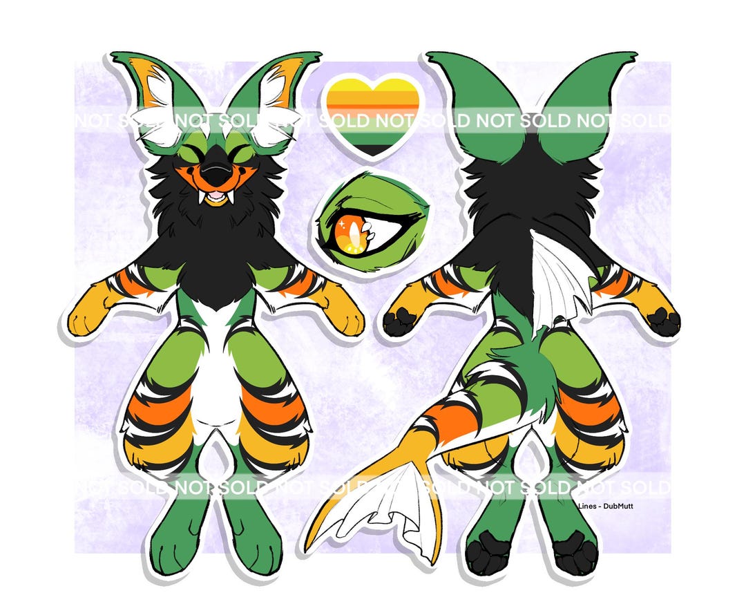Manokit Reference Fursona Adopt - Full Reference (ref Sheet) - Etsy