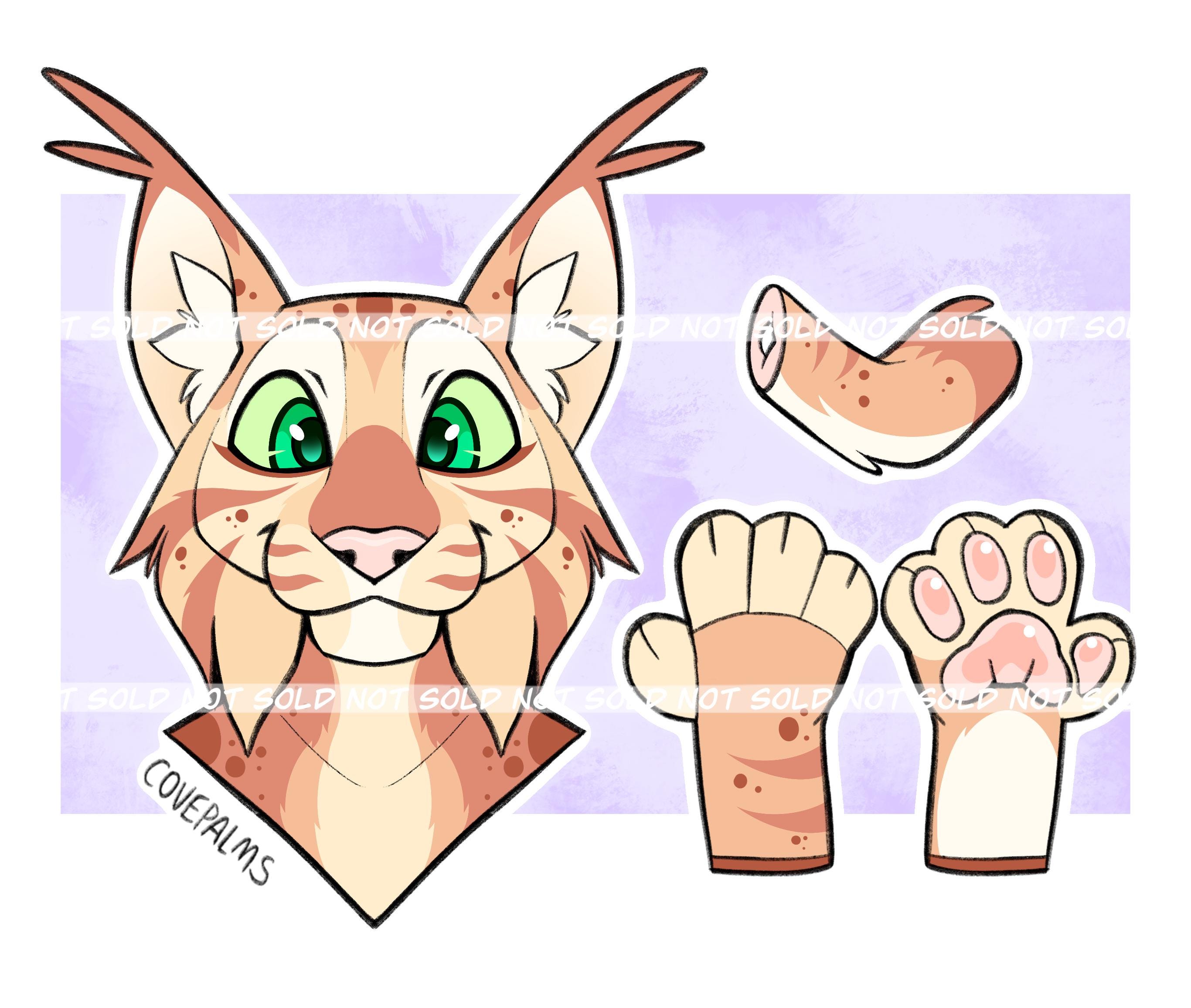 Lynx Partial Fursuit Adopt Reference - Etsy