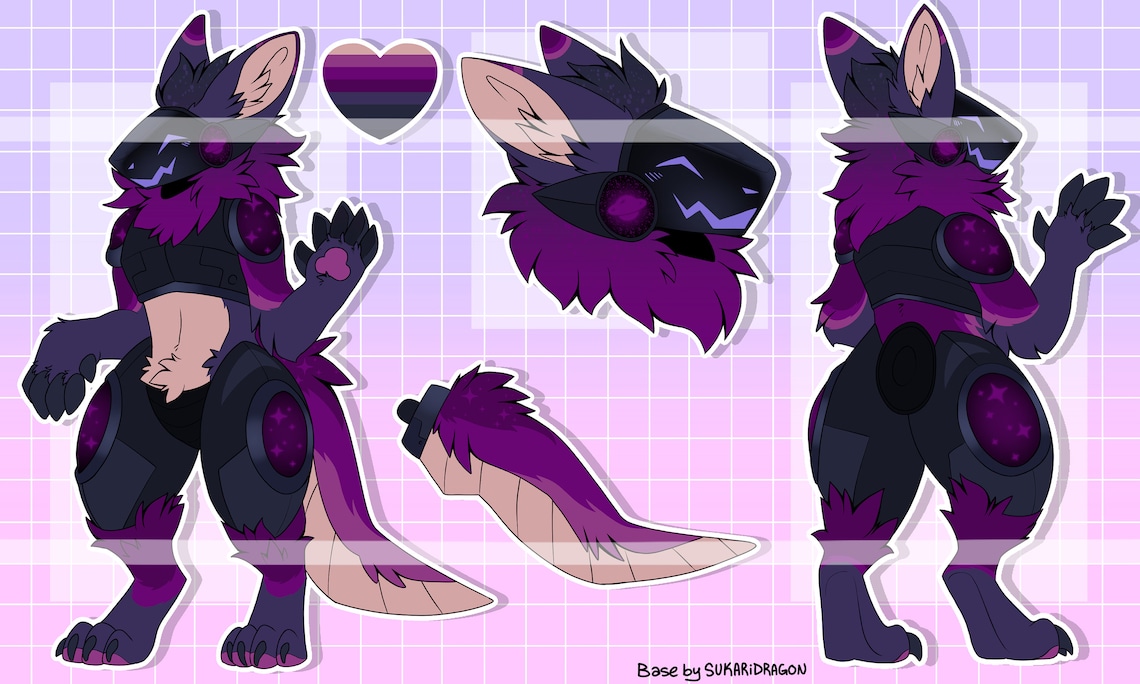 Protogen Reference Fursona Adopt Full Reference ref Sheet - Etsy