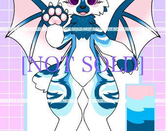 Feline Fursona Adoptable Chibi OC Reference - Etsy