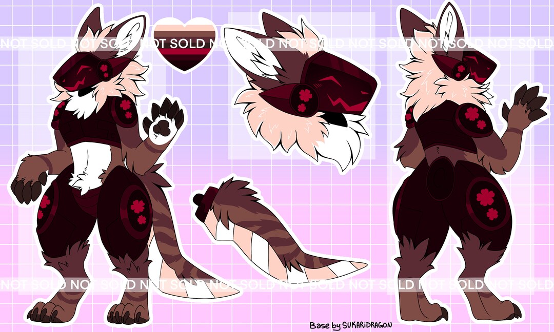 Protogen Reference Fursona Adopt Full Reference ref Sheet - Etsy
