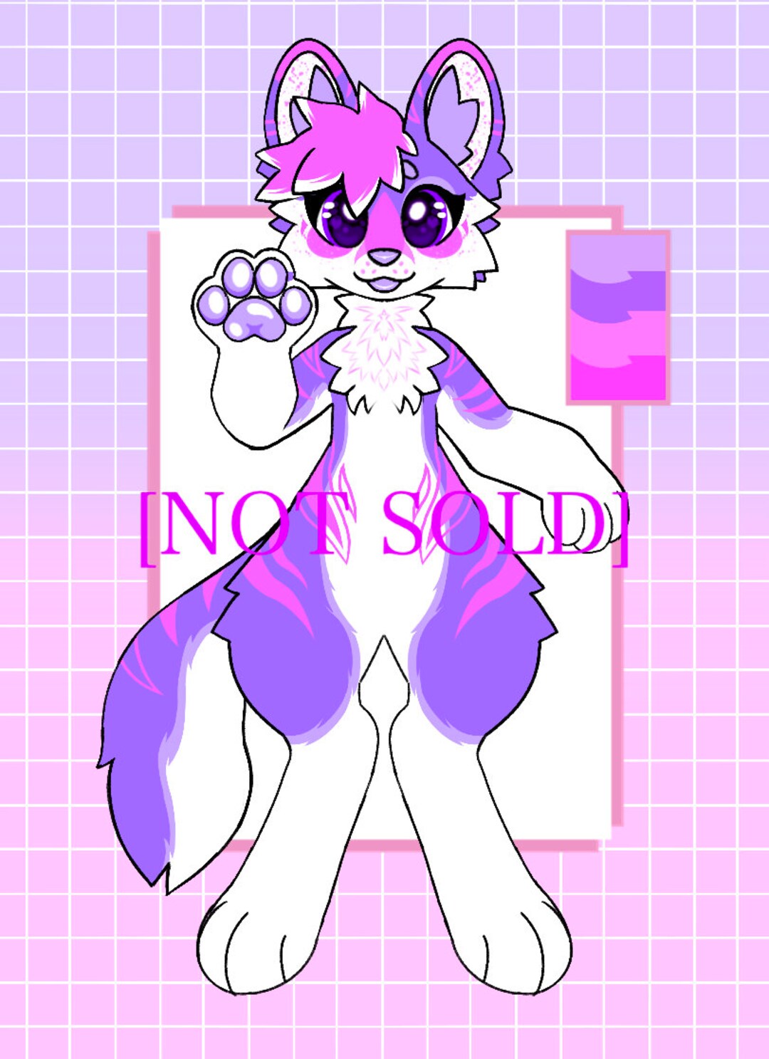 Canine Fursona Adoptable Chibi OC Reference - Etsy